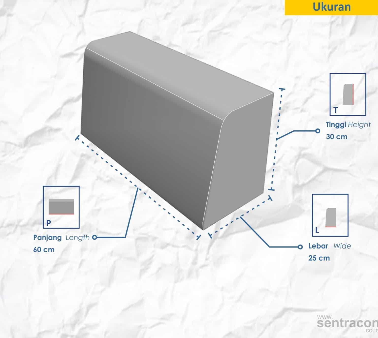 Harga Kanstin Beton Terlengkap | Kanstin Taman, Tipe S, DKI, Trotoar